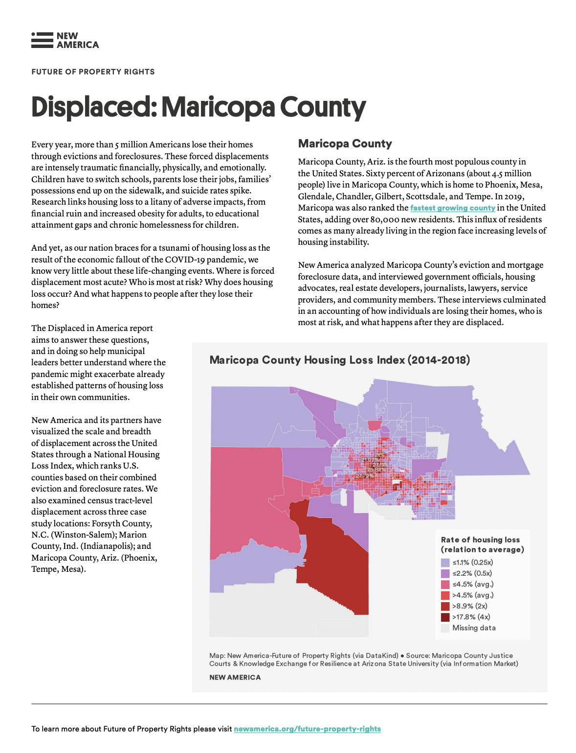Housing Loss across Maricopa County | Knowledge Exchange for Resilience